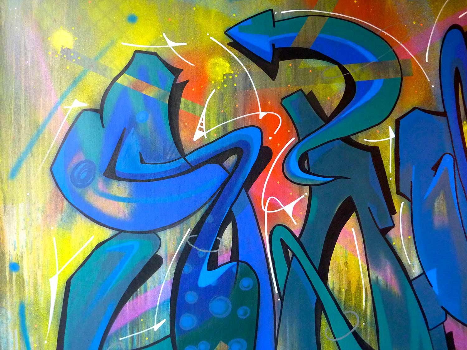 Contemporary Art - Acrylic on canvas - Sana 04 - Saname