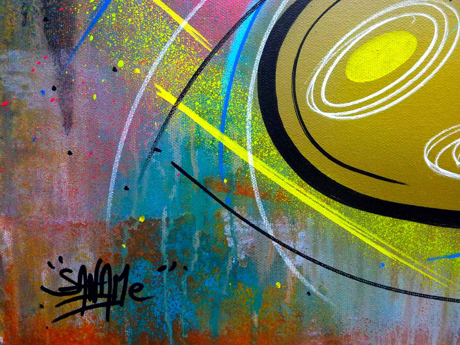 Contemporary Art - Acrylic on canvas - 100 titres 43 - Saname