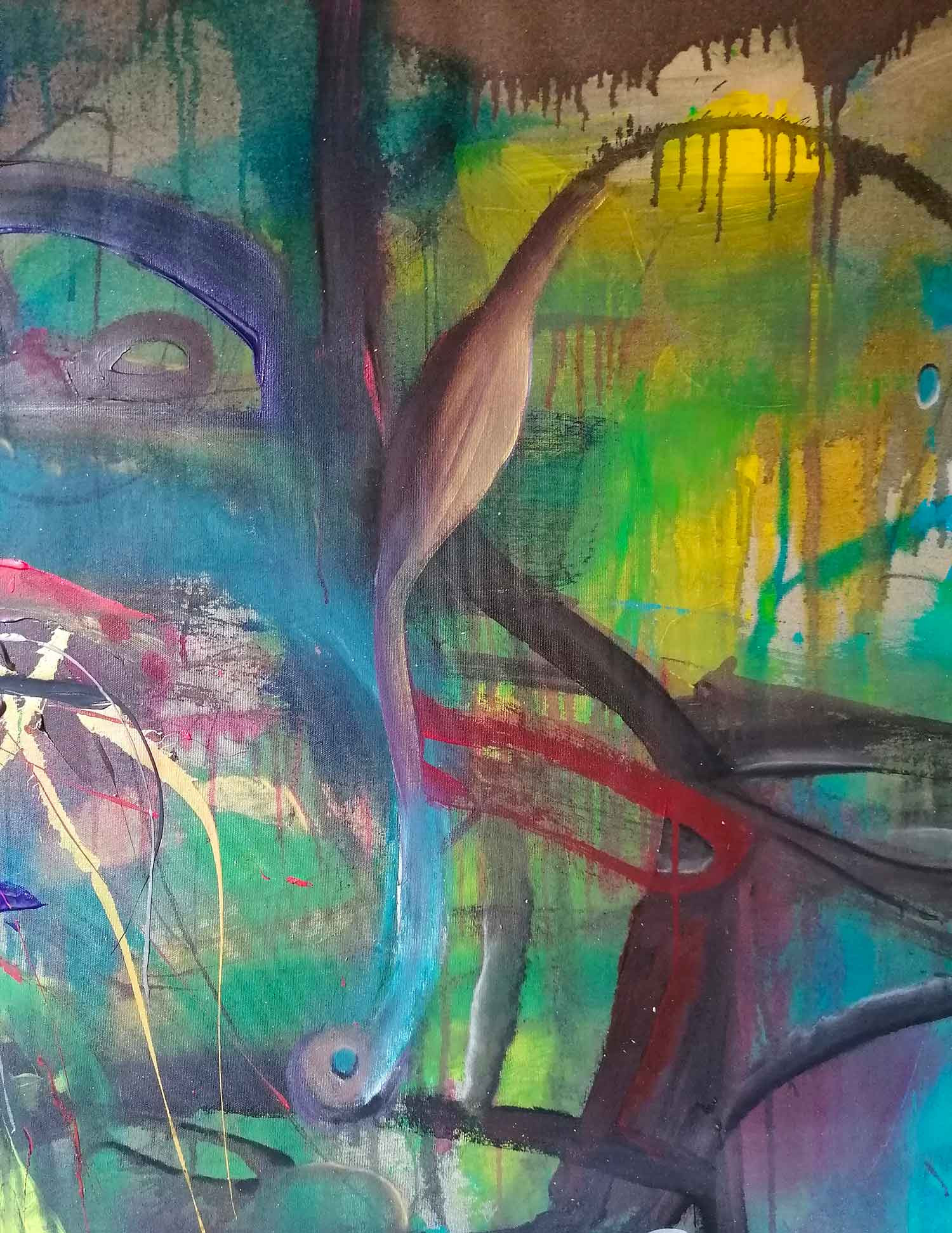 Contemporary Art - Acrylic & oil on canvas - Barracas - Stefano Mazzolini