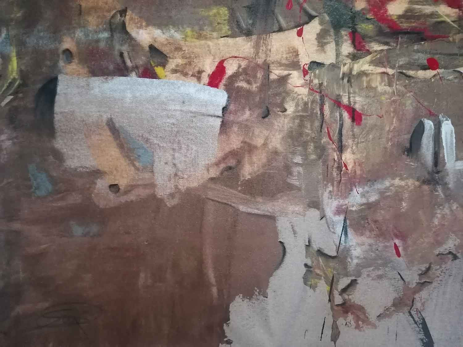 Contemporary Art - Acrylic & oil on canvas - Bucha - Stefano Mazzolini