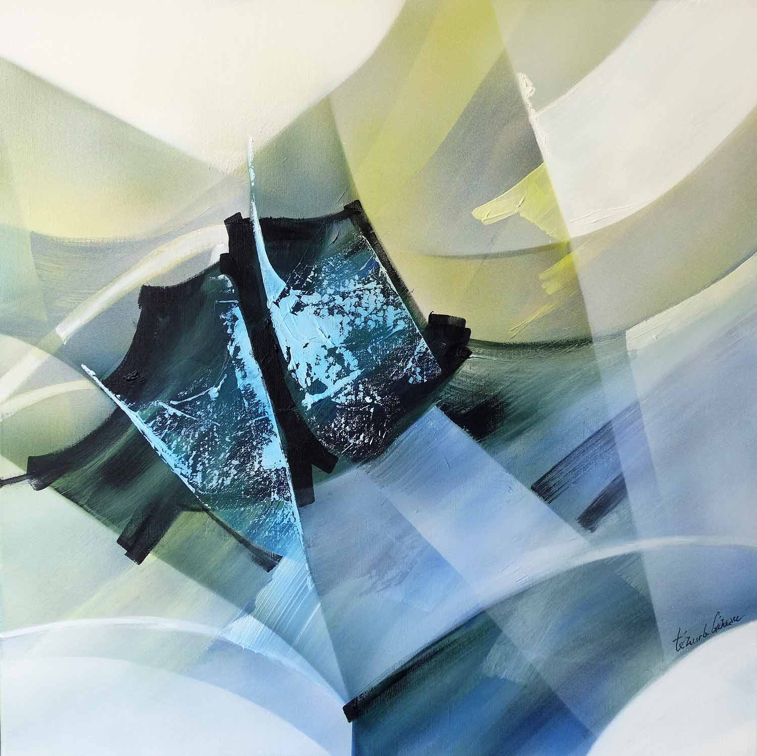 Contemporary Art - Acrylic on canvas - Composition 795 - Tenurb-Géneau