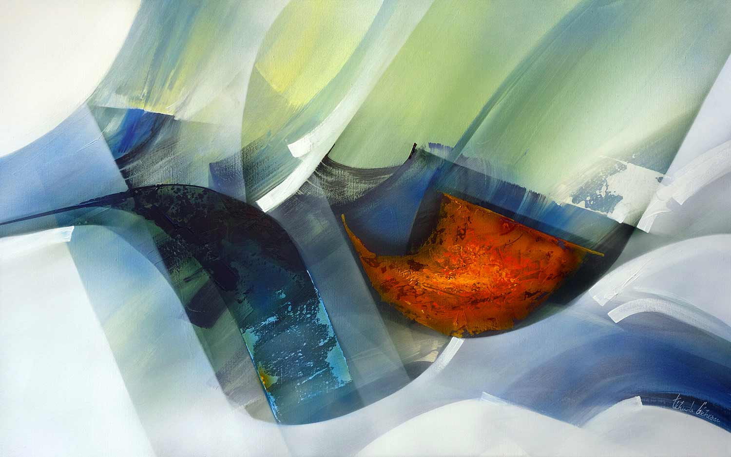 Contemporary Art - Acrylic on canvas - Composition 787 - Tenurb-Géneau