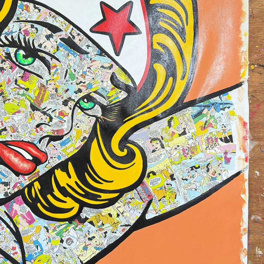 Contemporary art - Mixed media - Wonder Woman Force - Gardani