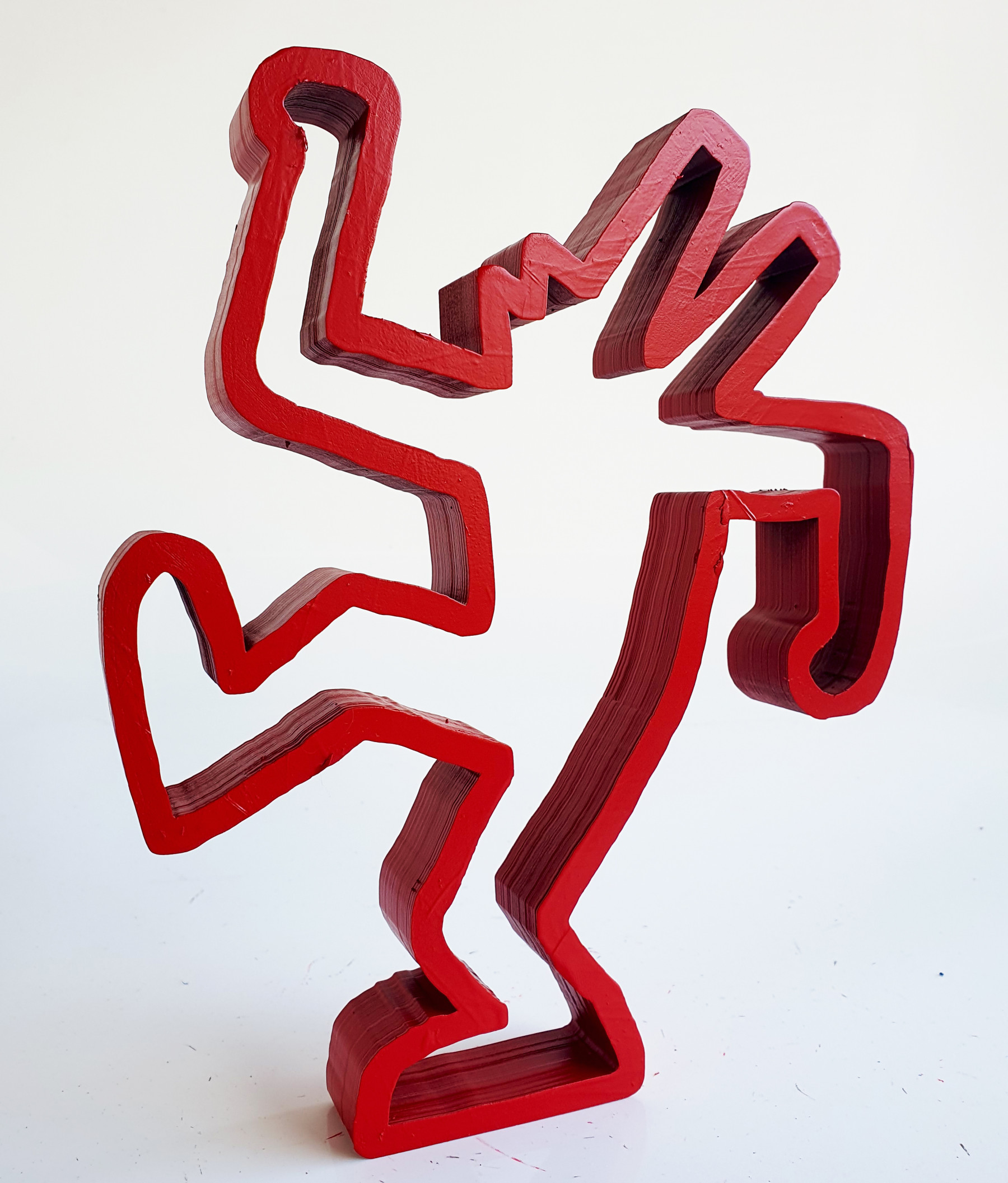 Oeuvre d'art contemporain - Sculpture - Chien dance Haring - Spyddy