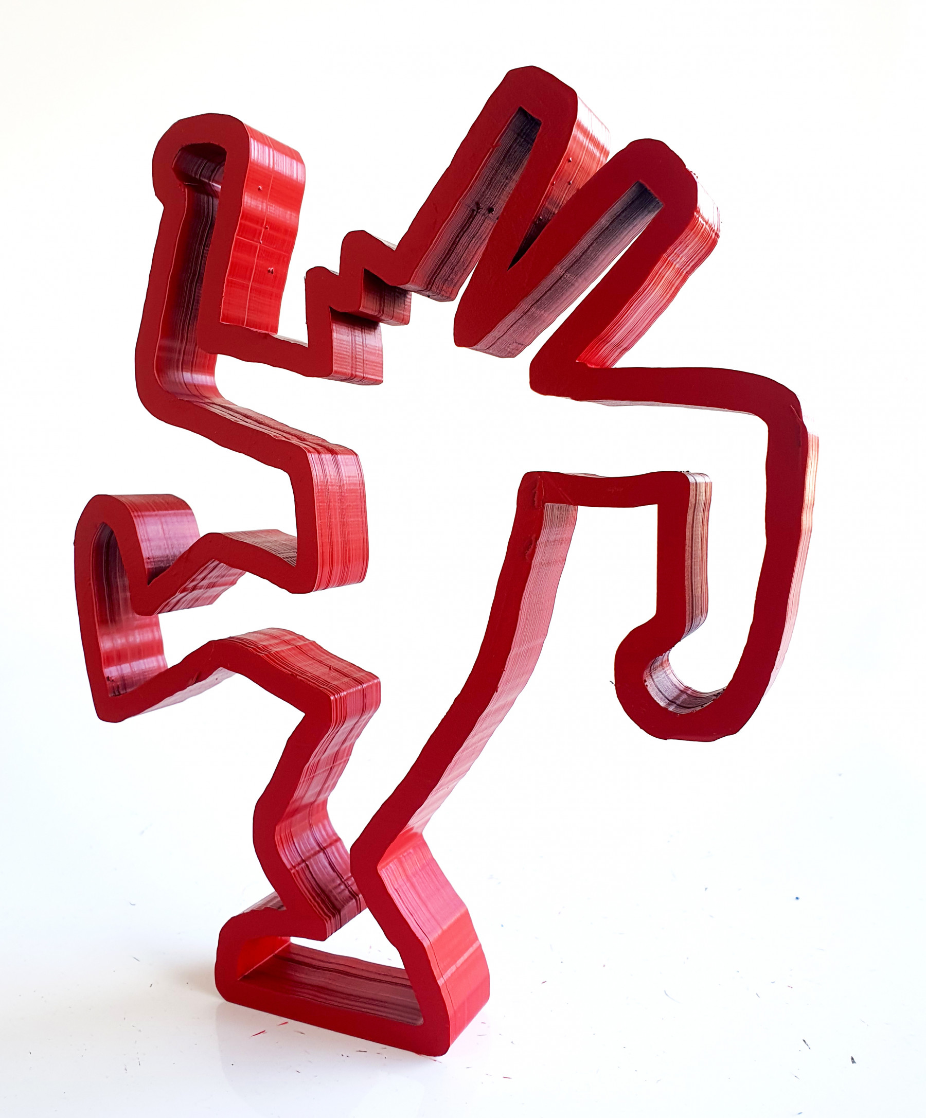Oeuvre d'art contemporain - Sculpture - Chien dance Haring - Spyddy