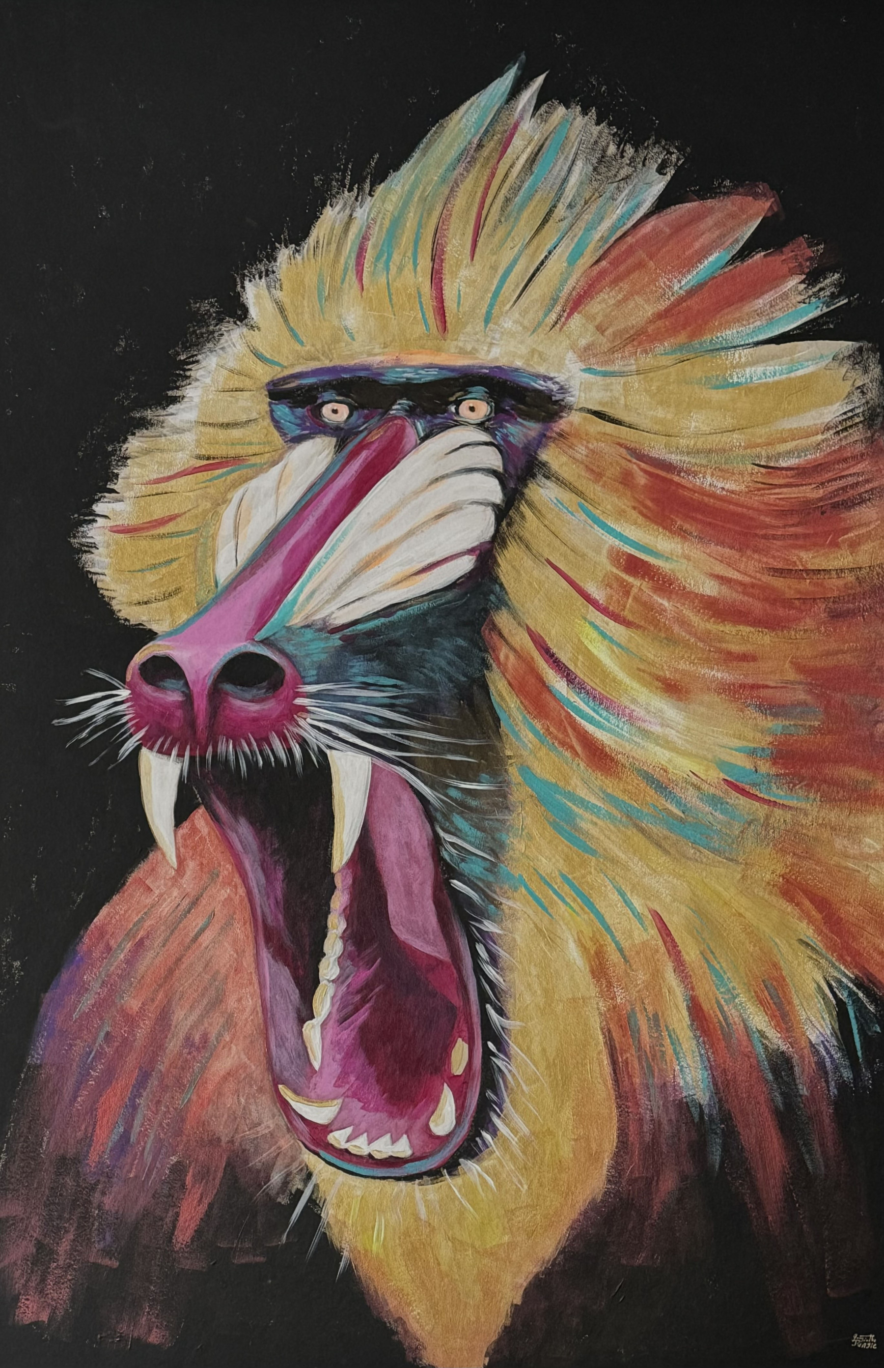 Oeuvre d'art contemporain - Acrylique - Joshua - Greg in the Jungle
